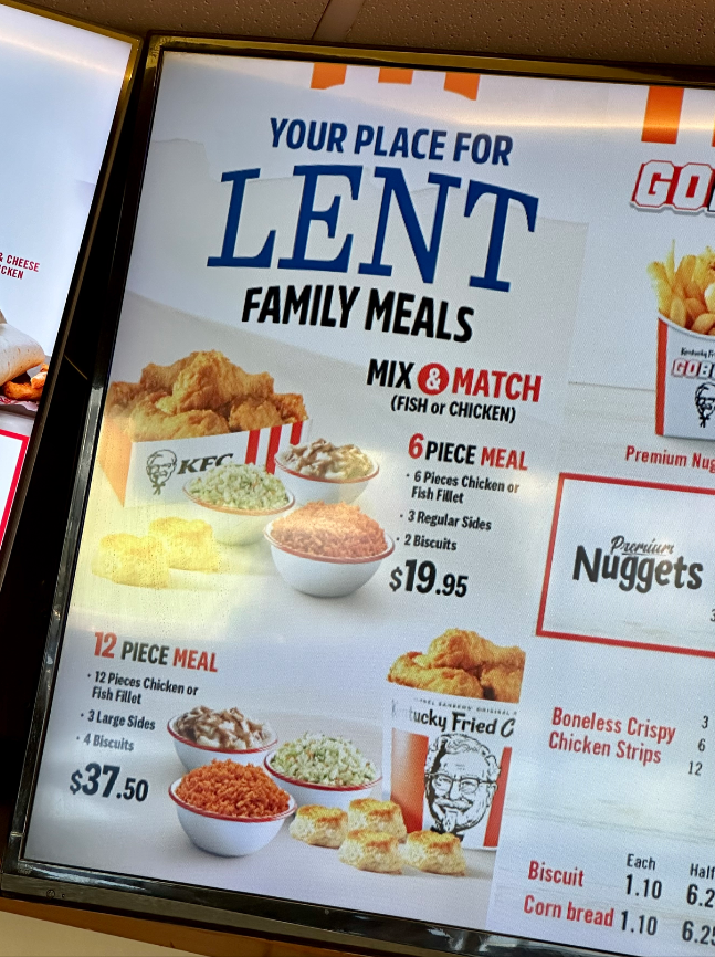 レント（LENT）ってなに？KFCのレントメニュー | アイランドタイム Island Time | グアムの旅行・ツアー・お土産・観光 ...